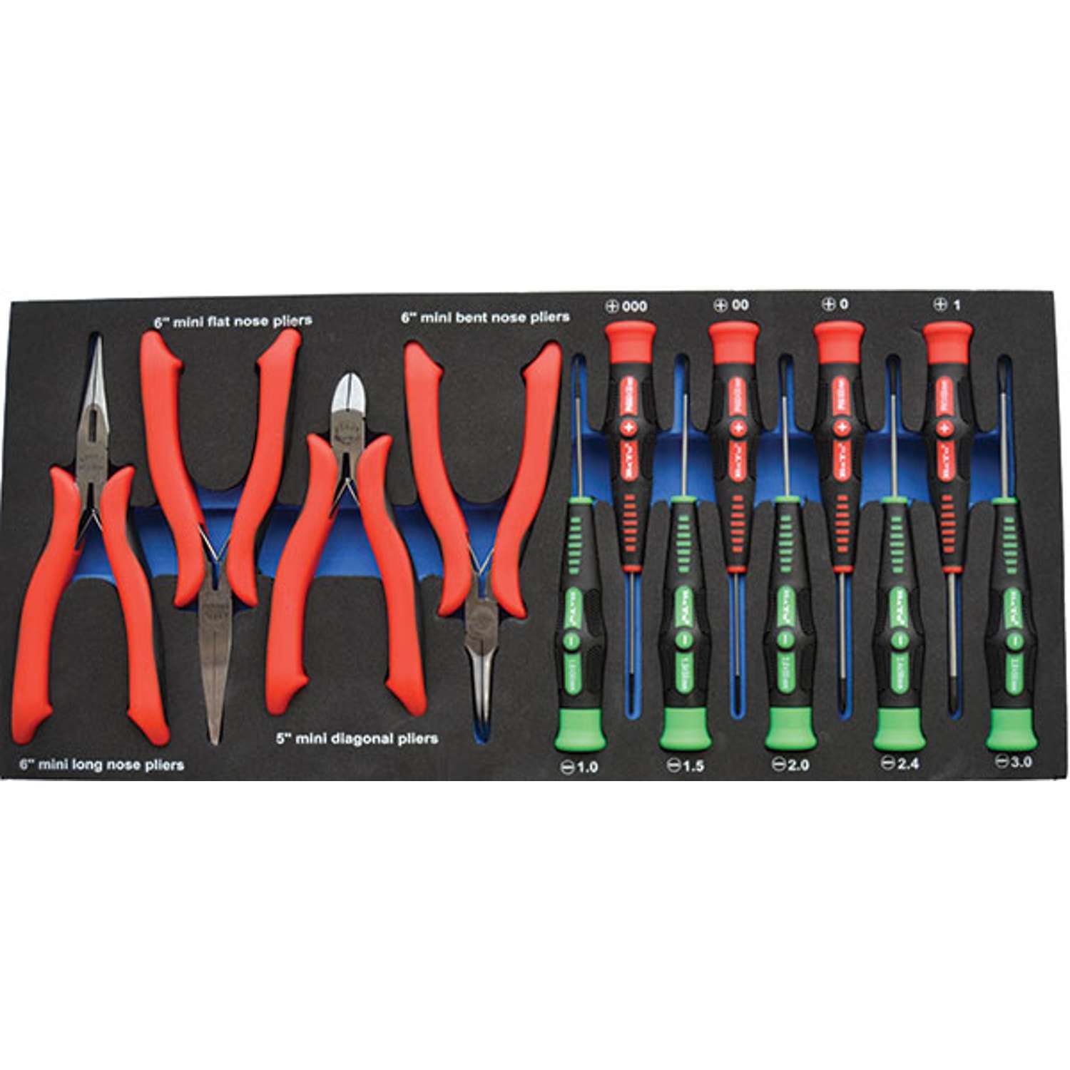 BATO Tang/Skruetrækkersæt mini. EVA 1/3.