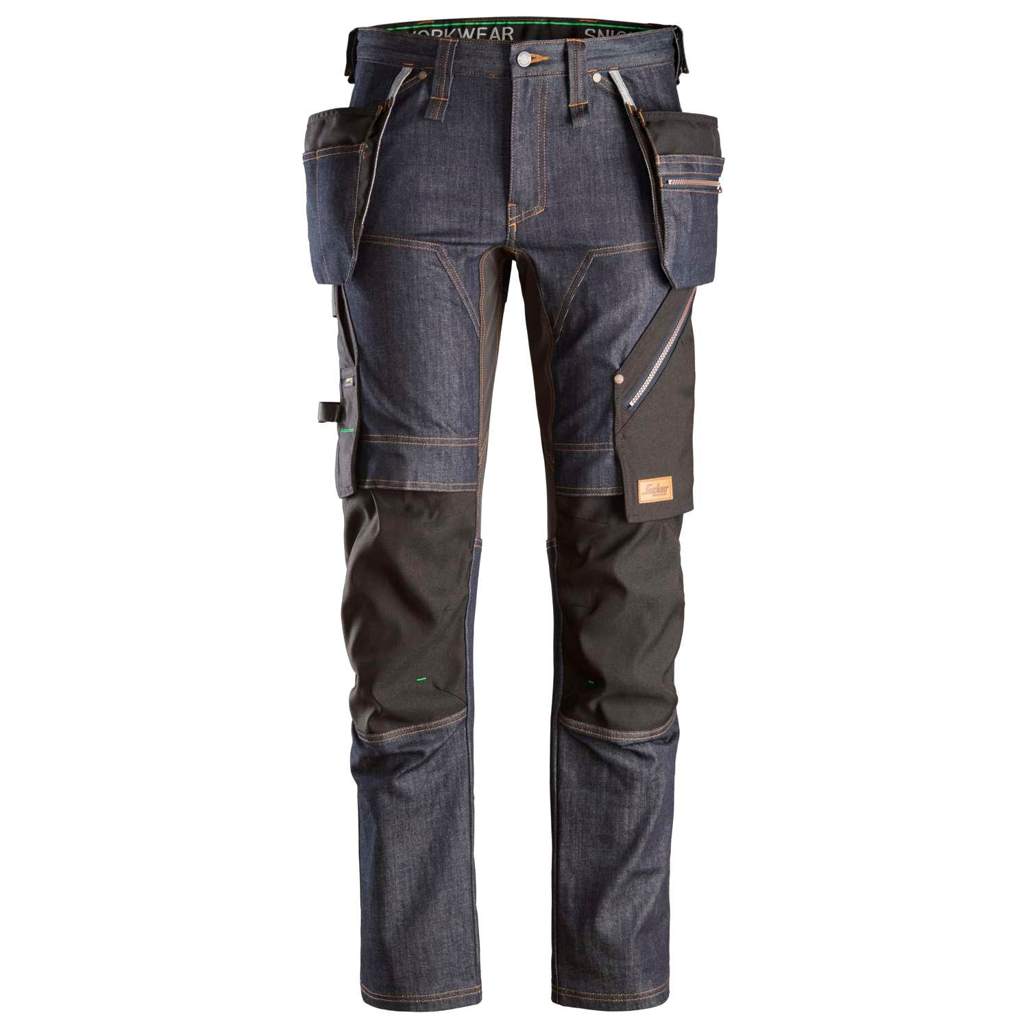 SNICKERS Arbejdsbukser FlexiWork Denim med hylsterlommer 6955 denim/so